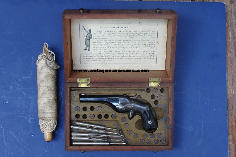 Antique Arms, Inc. - Lyle Line Throwing Pistol in Original Case