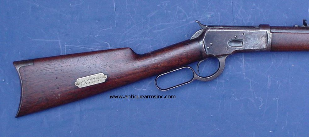 Antique Arms, Inc. - Winchester Model 1892 Rifle w/ ID & History