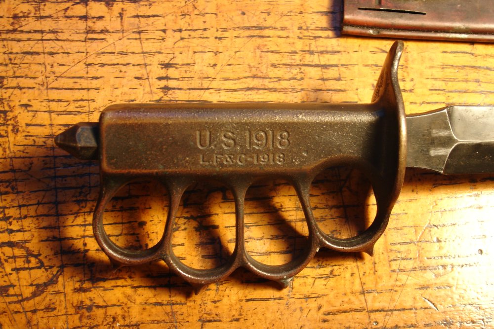 Antique Arms, Inc. - US Model 1918 Trench Knife w/ Orig. Scabbard, Mfd ...