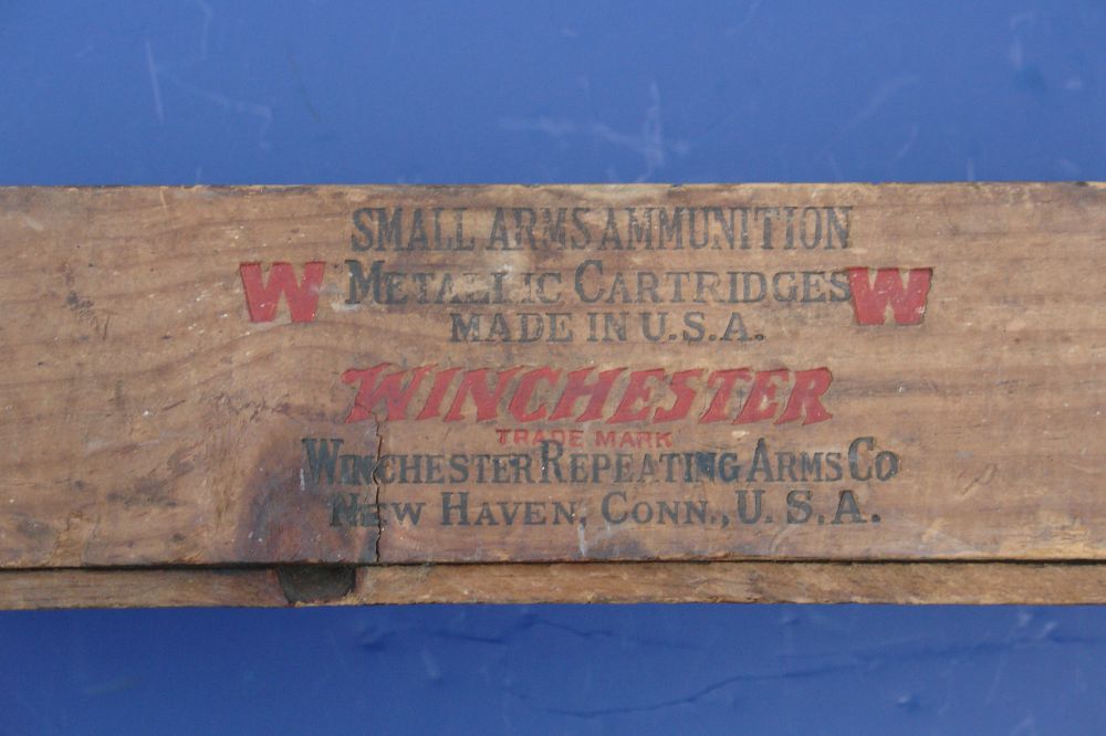 Antique Arms, Inc. - Old Winchester Ammunition Crate